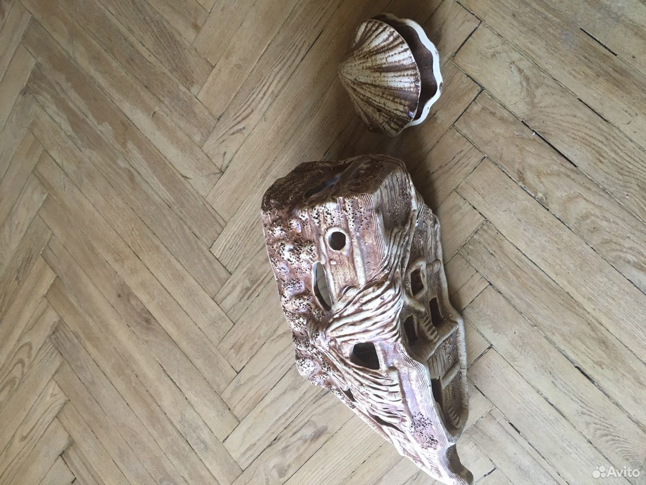 Кораблик и ракушка для аквариума