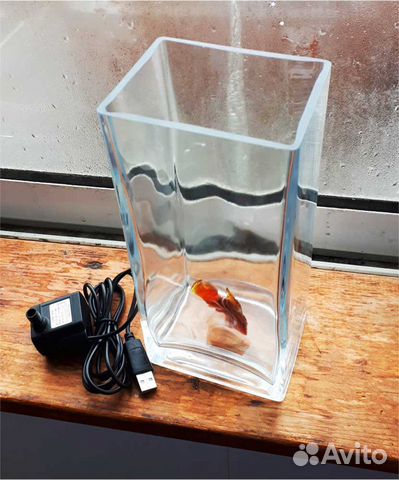 Настольный мини аквариум с помпой - USB