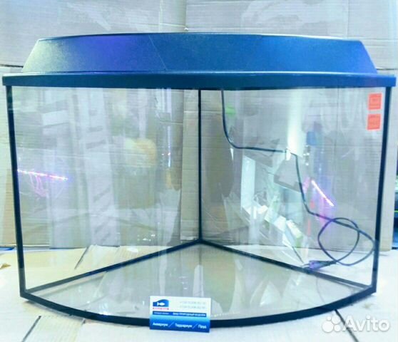 Аквариум "природный водоем" угловой 55 л