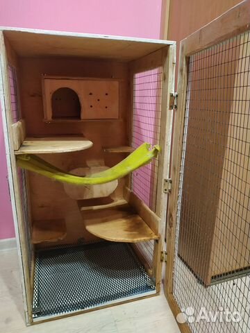 Продам шиншиллу с клеткой